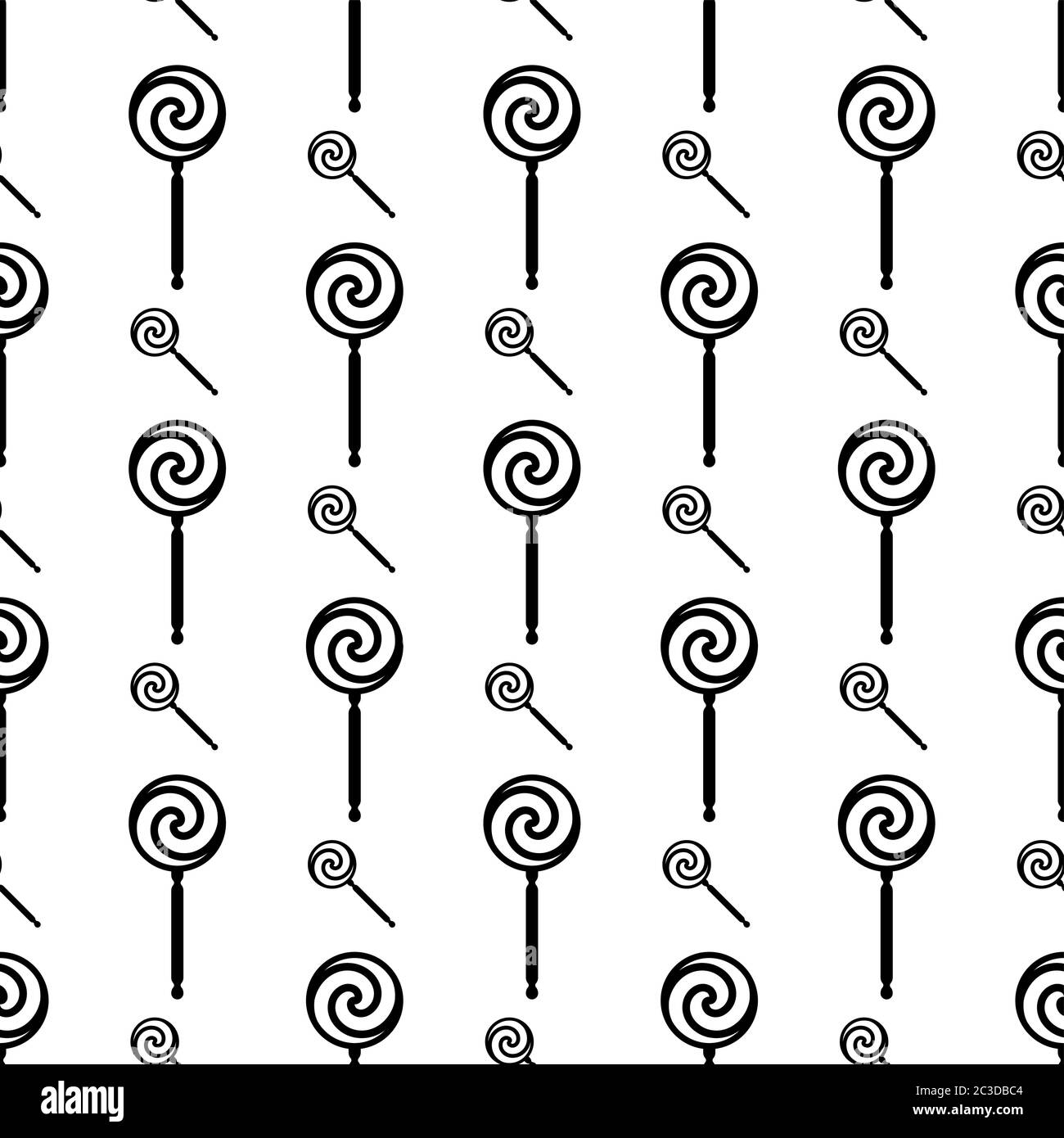 Lollipop Icon Seamless Pattern, Lollipop Vector Art Illustration Stock ...