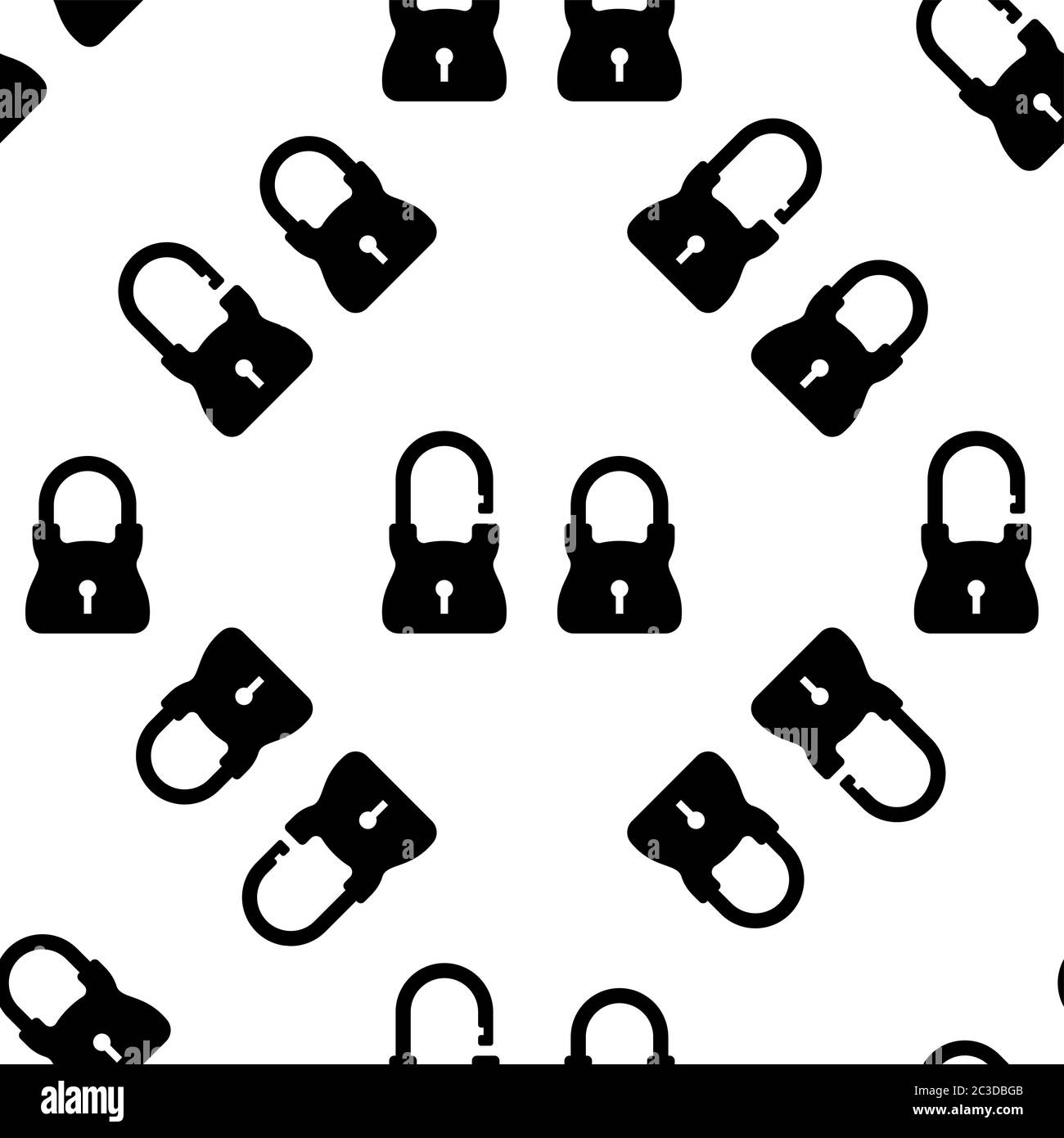 Lock Icon Security Lock Seamless Pattern Vector Art Illustration Stock Vector Image And Art Alamy