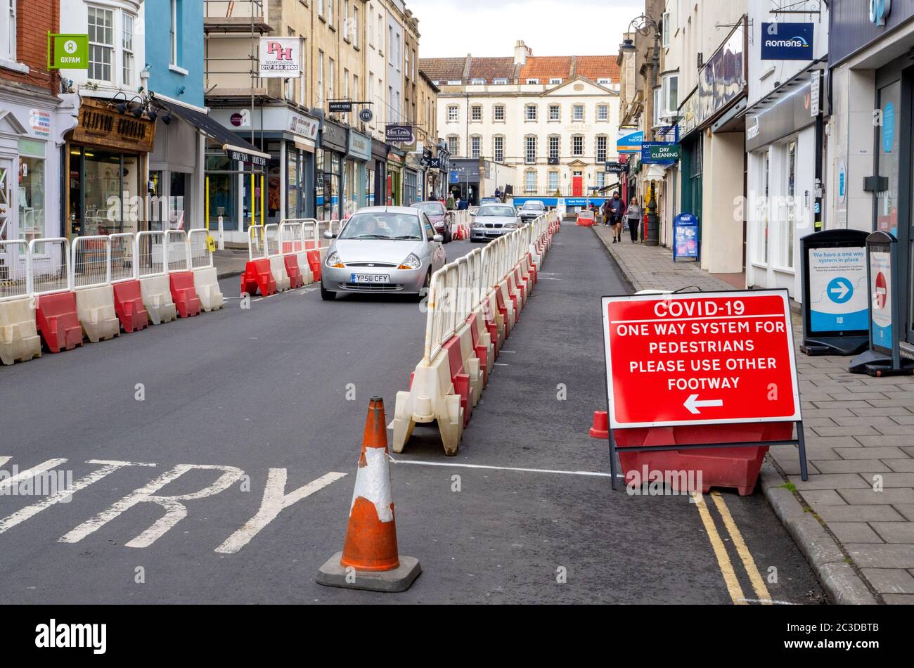 Pedestrian one-way system set up in Clifton village Bristol to ...