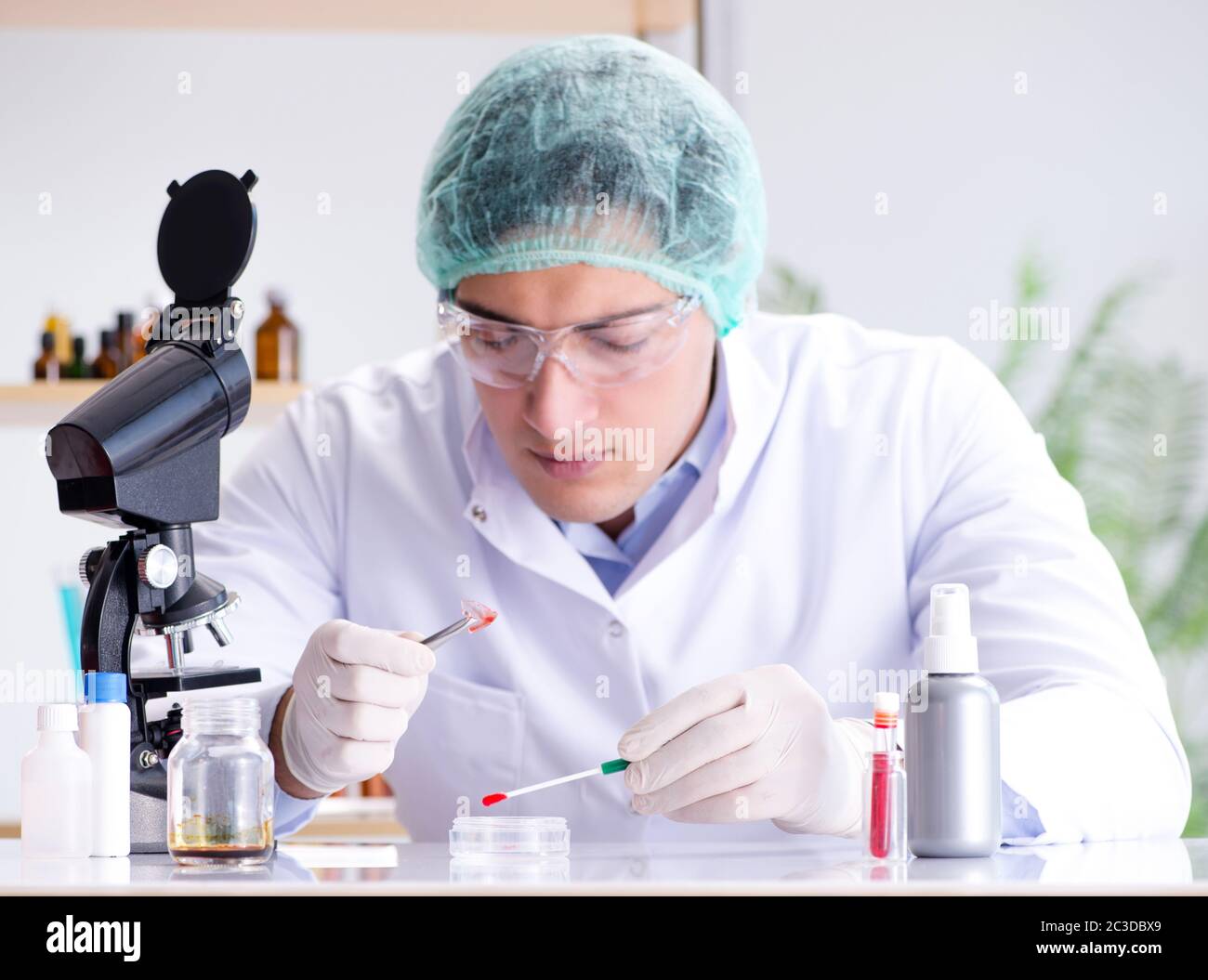 Blood testing in the lab Stock Photo - Alamy