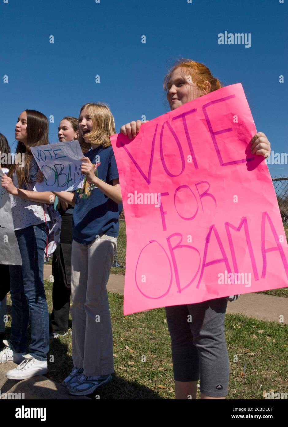 Austin Texas USA, March 5 2008: Multi-ethnic group of middle school ...