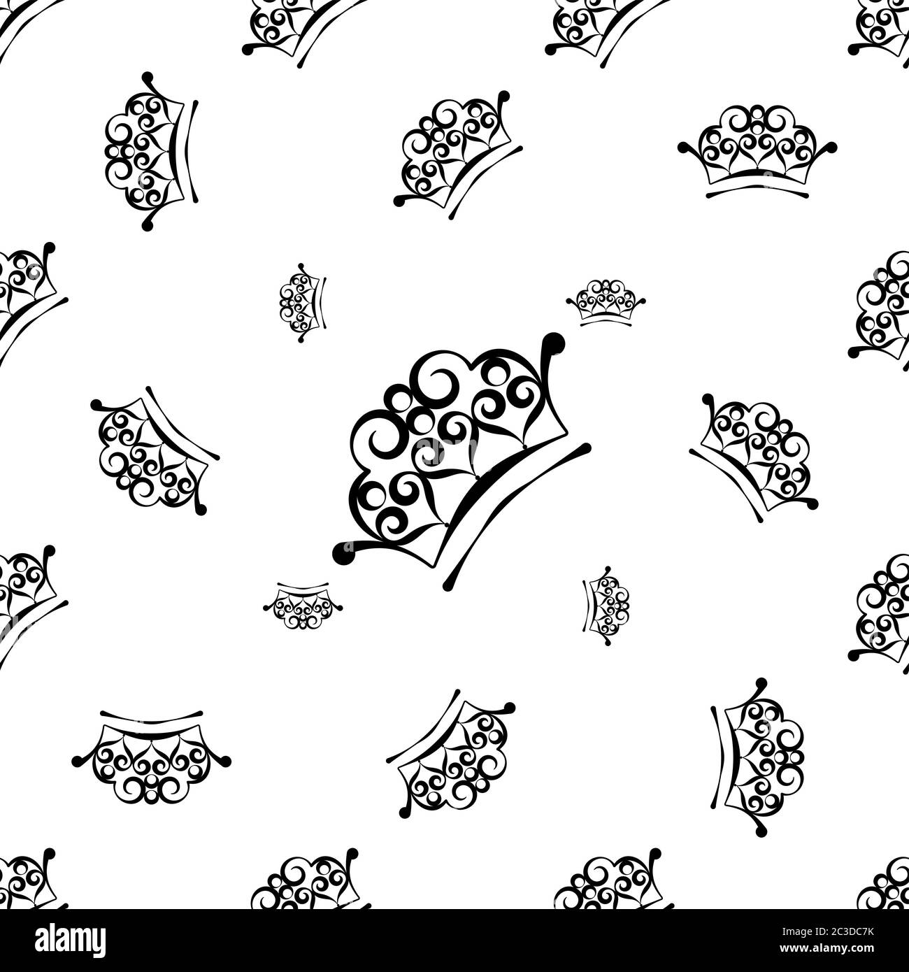 Crown tile pattern Cut Out Stock Images & Pictures - Alamy