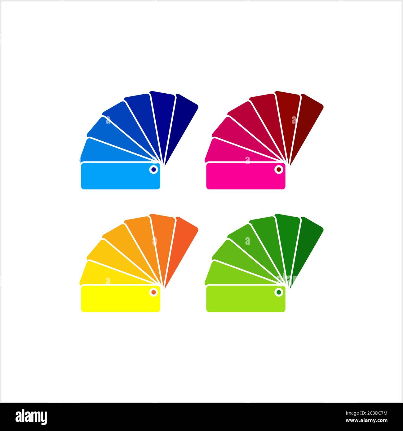 Colour sample card Stock Vector Images - Alamy