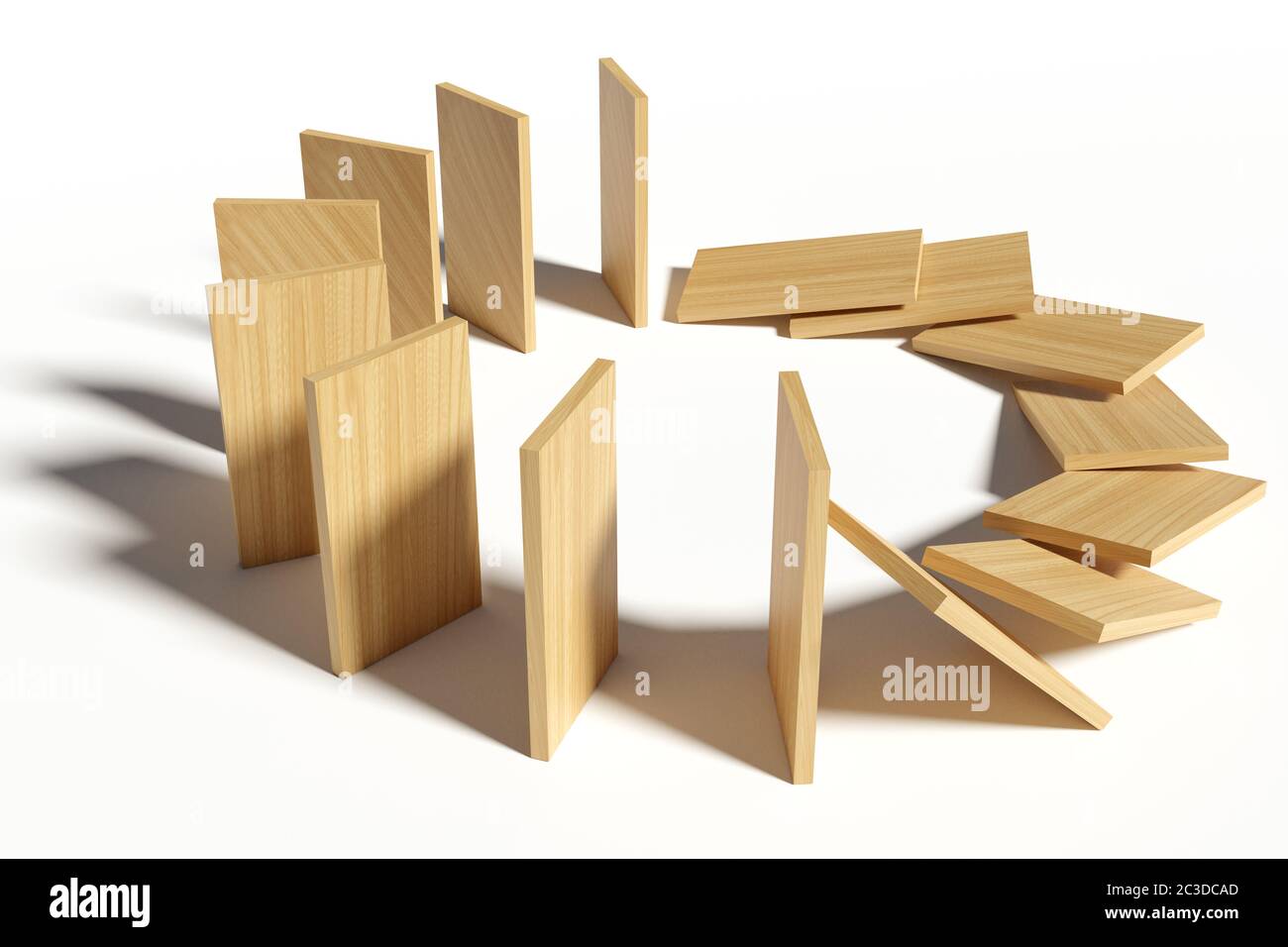 Domino effect falling chain sequence hi-res stock photography and ...