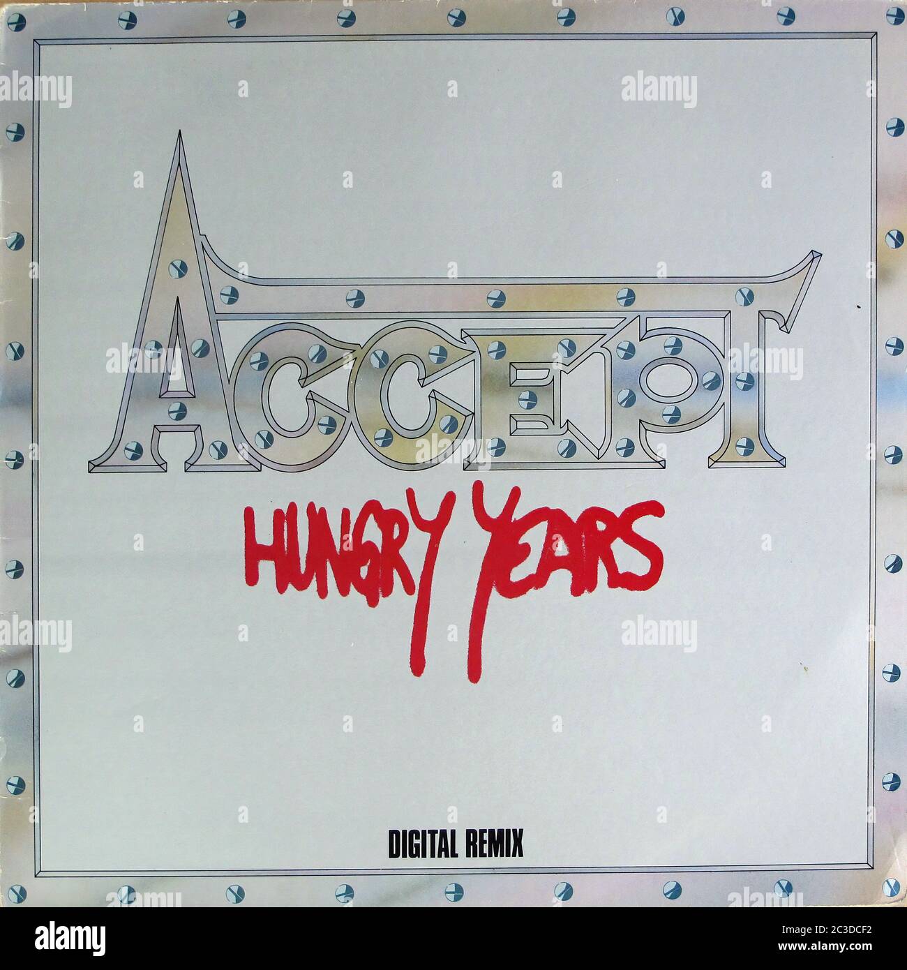 ACCEPT HUNGRY YEARS DIGITAL REMIX UK - Vintage 12'' LP vinyl Cover ...