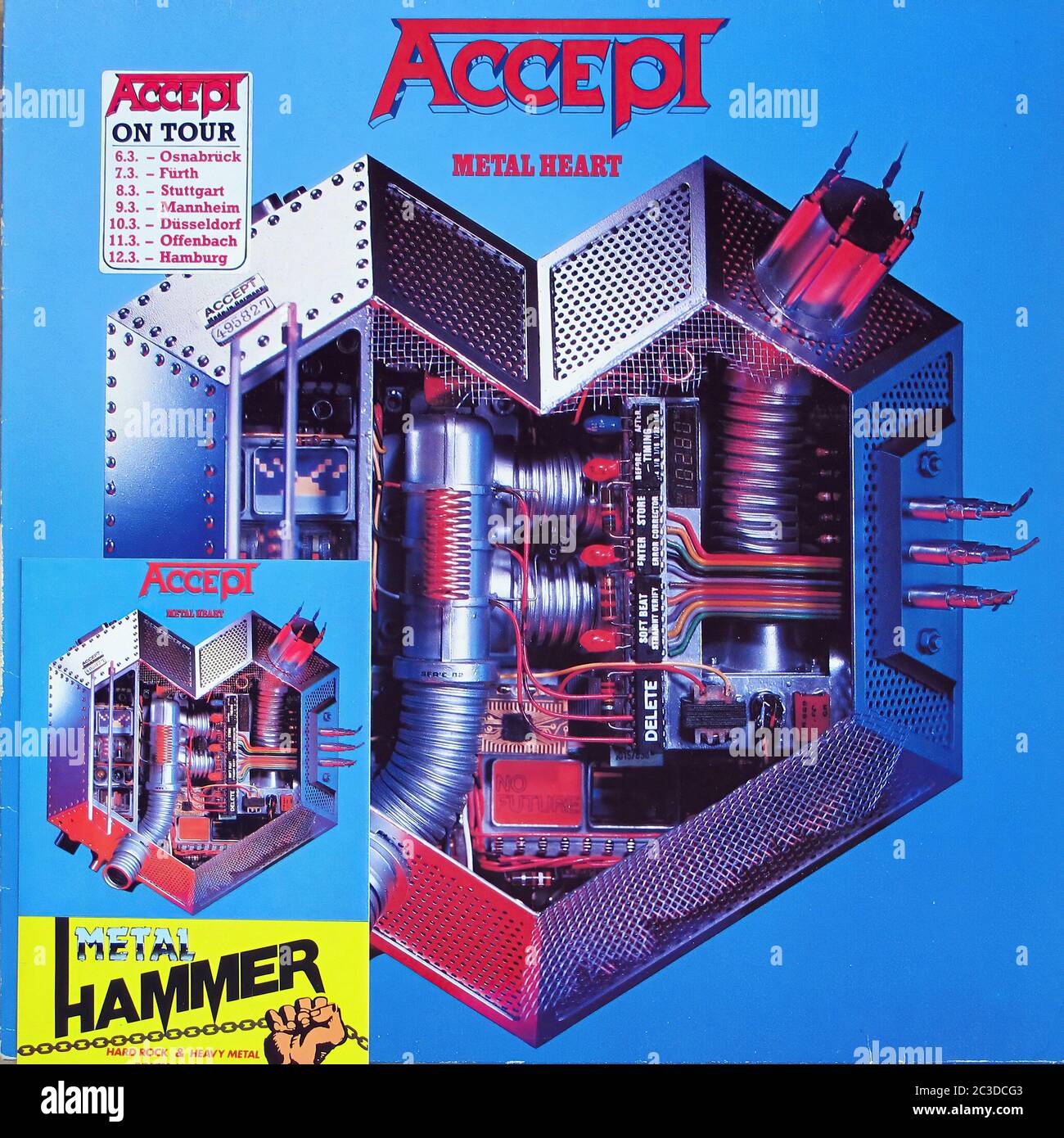 ACCEPT METAL HEART - Vintage 12'' vinyl LP Cover Stock Photo - Alamy