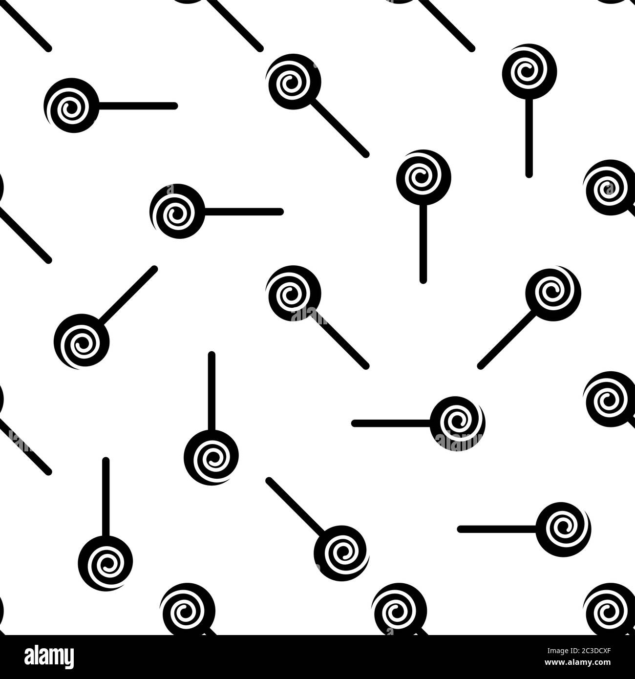Lollipop Icon Seamless Pattern, Lollipop Vector Art Illustration Stock ...