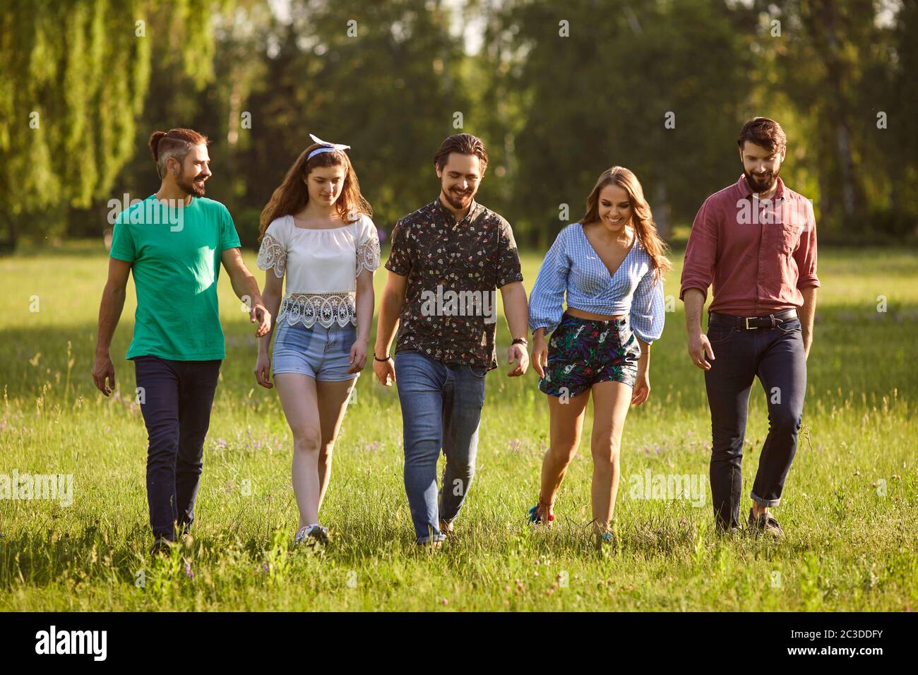 Walking party vacation hi-res stock photography and images - Alamy