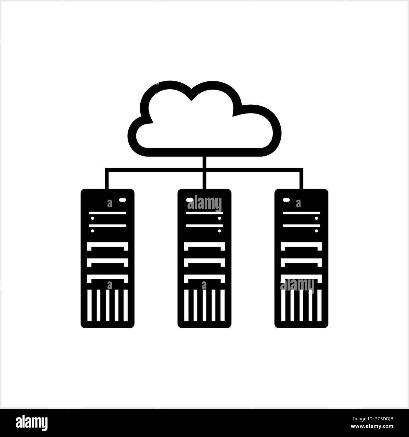 Cloud Server Icon Vector Art Illustration Stock Vector Image & Art - Alamy