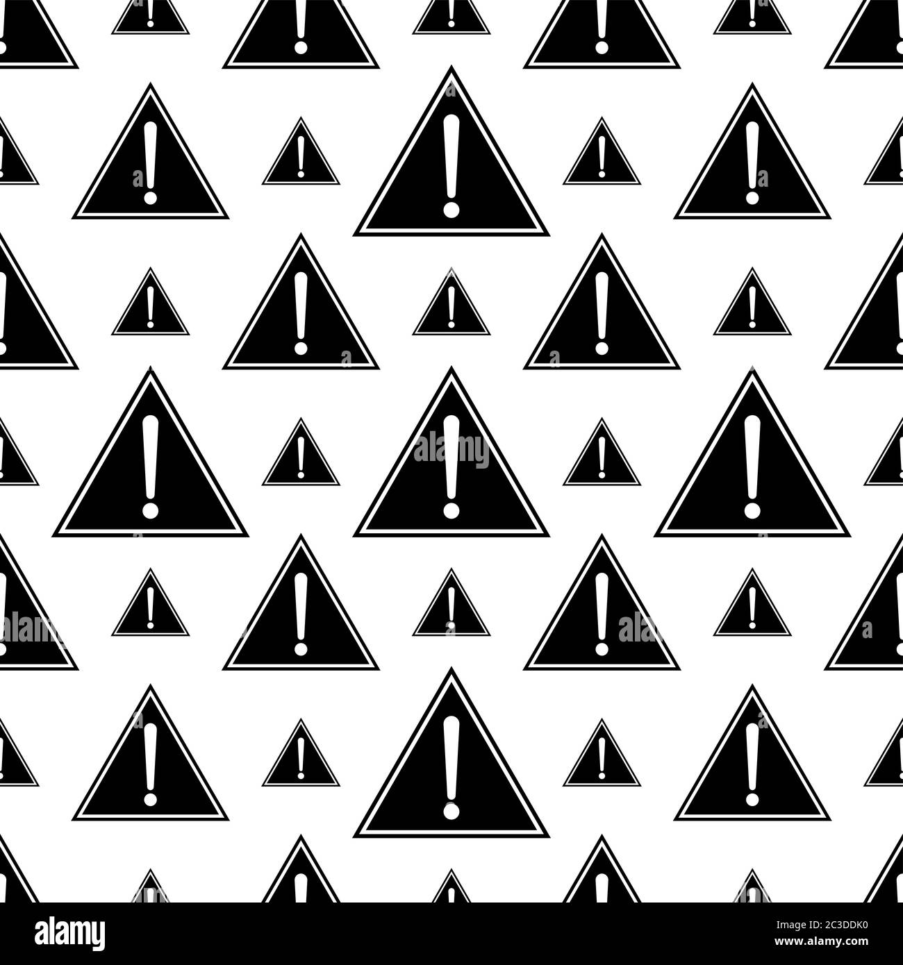 Alert Icon, Notification Icon Seamless Pattern Vector Art Illustration ...