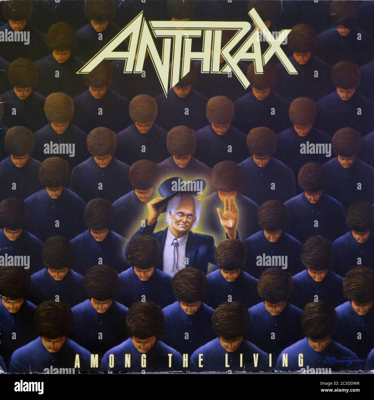 Anthrax Among The Living - Vintage 12'' vinyl LP Cover Stock Photo - Alamy