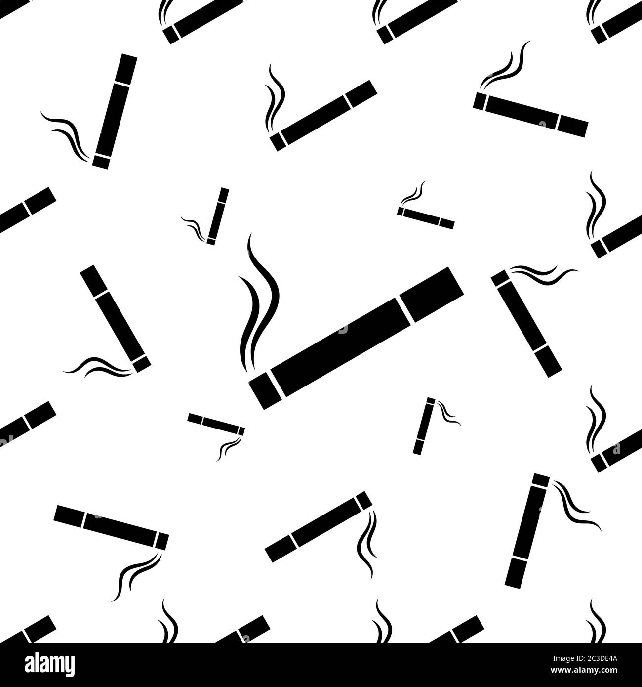 Cigarette Icon Seamless Pattern, Cigarette Vector Art Illustration ...