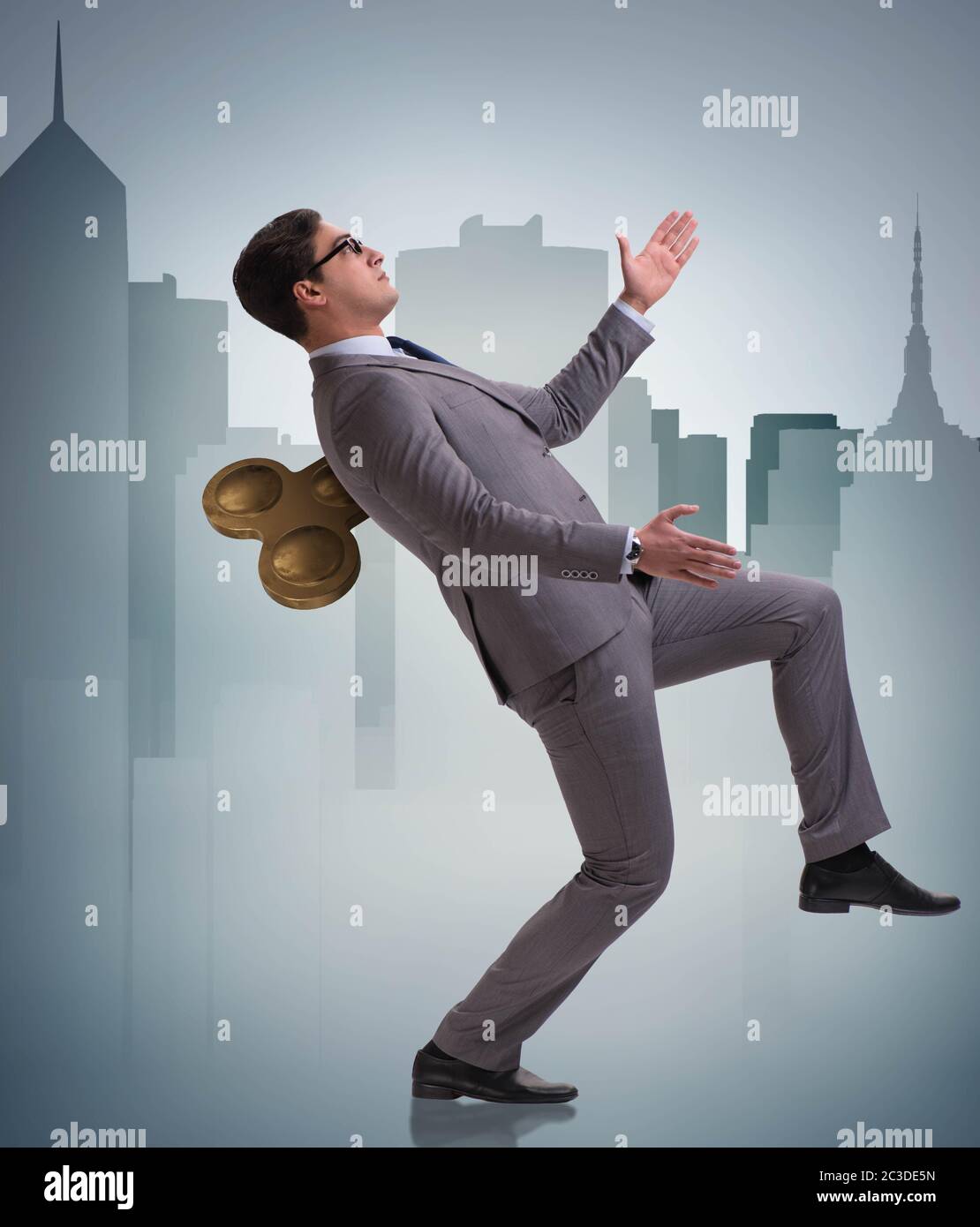 Walking toy businessman hi-res stock photography and images - Alamy