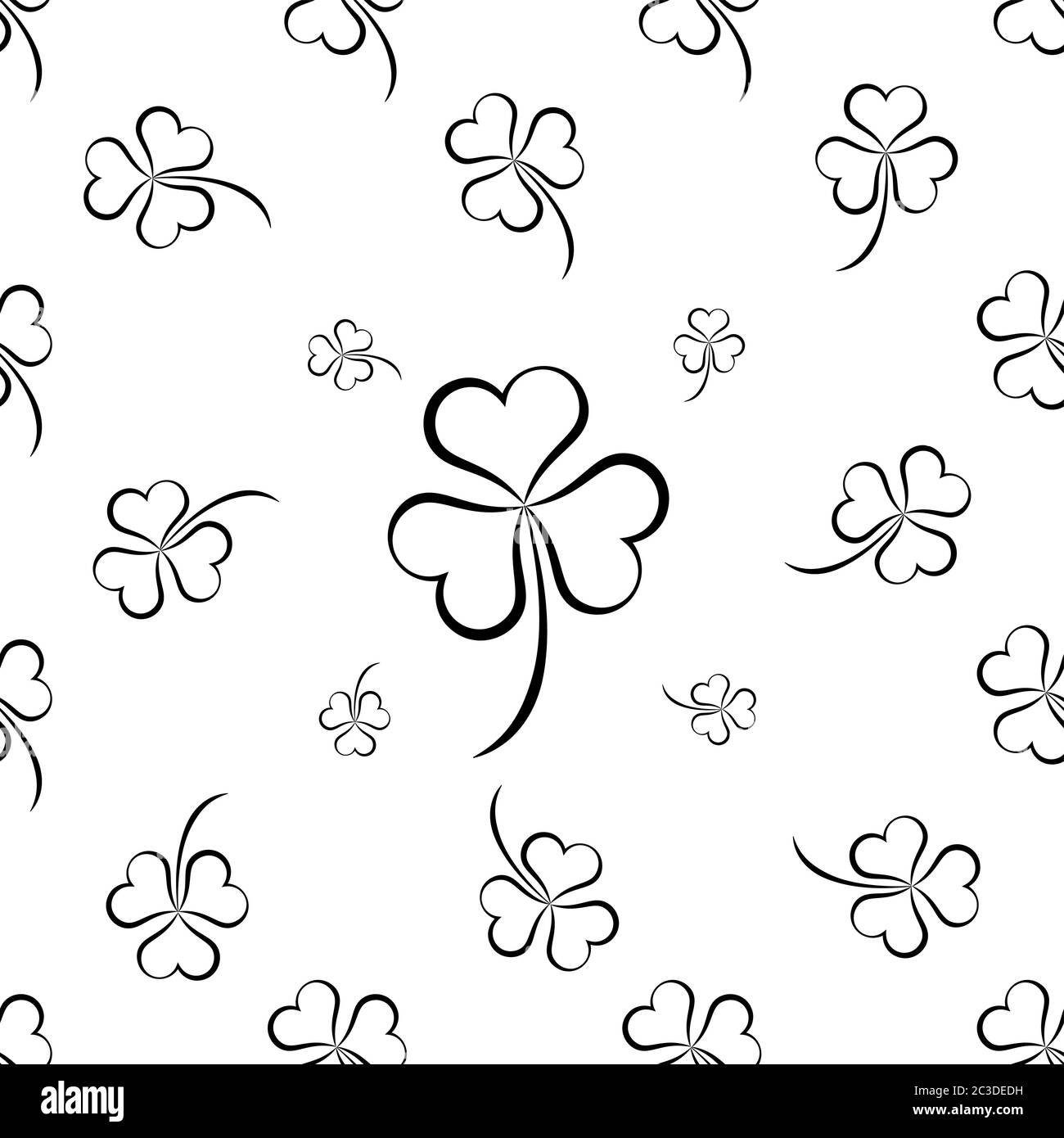 Clover three shape Black and White Stock Photos & Images - Alamy