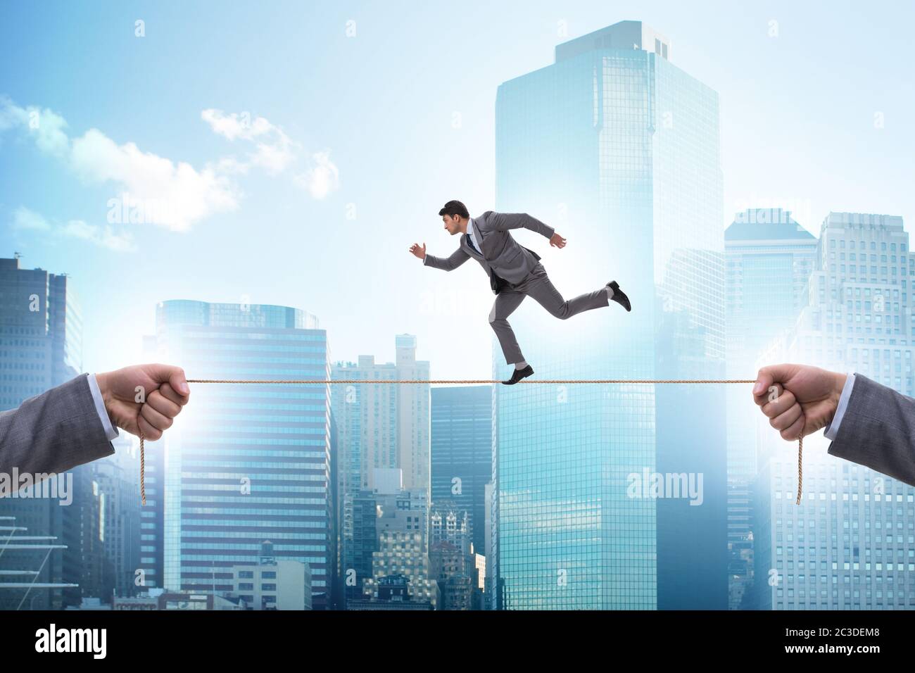 Tight rope equilibrium hi-res stock photography and images - Alamy