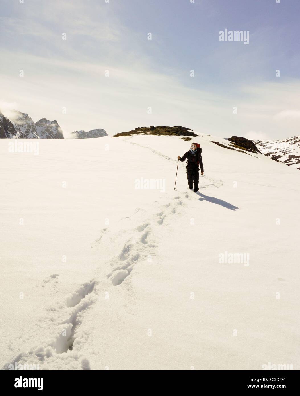 Hiking on the Arctic Circle Trail in Greenland Stock Photo - Alamy