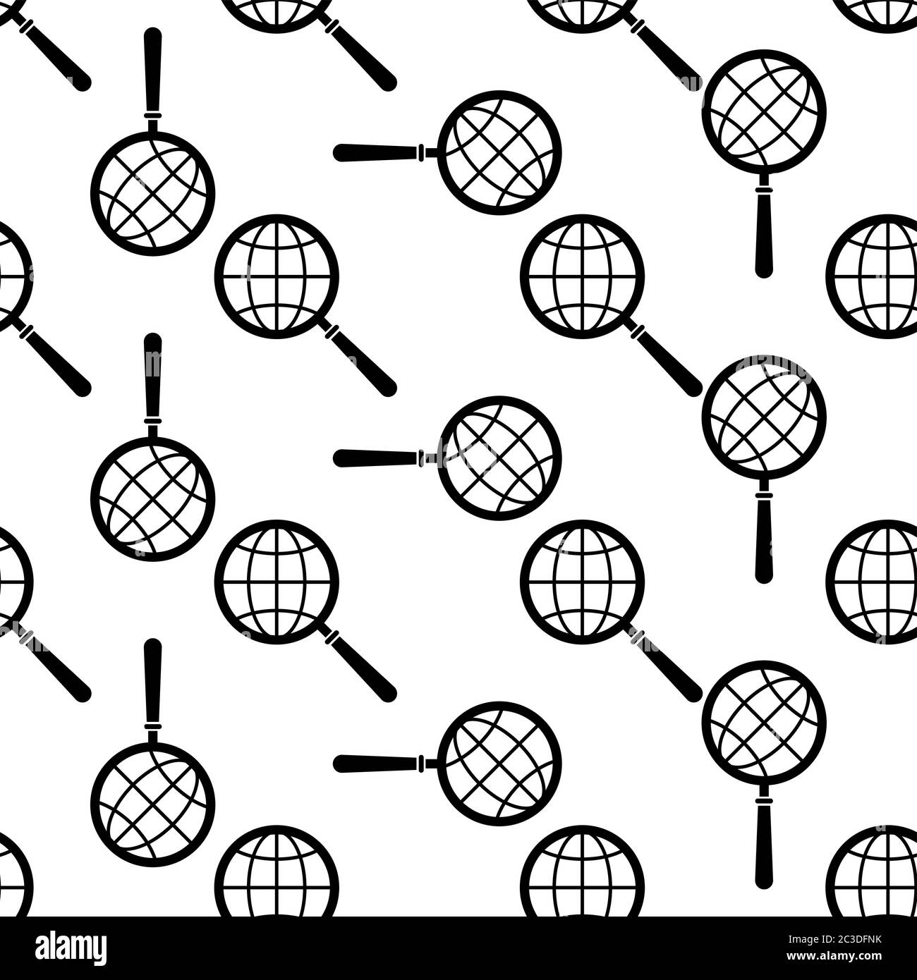 Global Search Icon Seamless Pattern Vector Art Illustration Stock ...