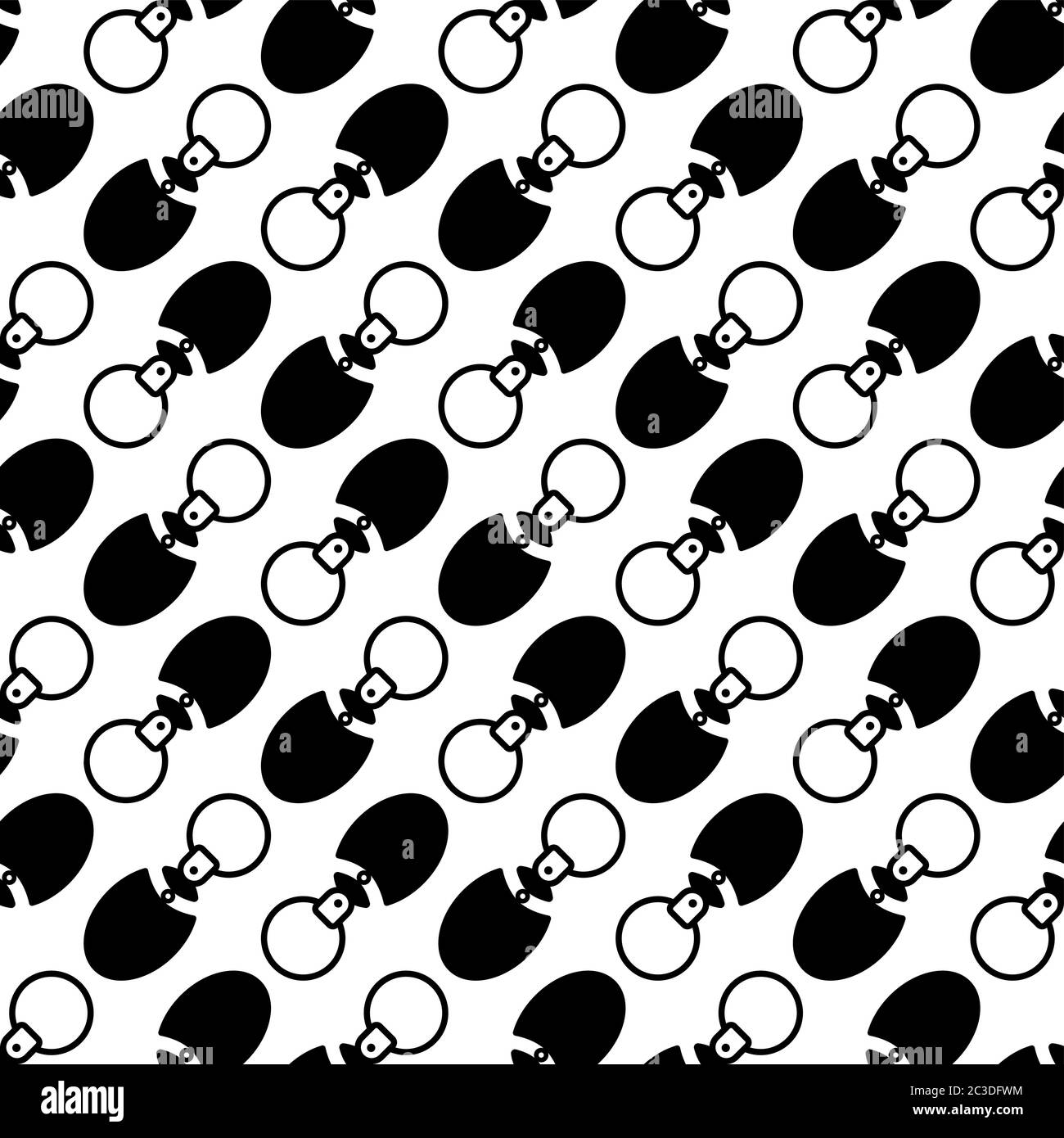 Key Chain Seamless Pattern, Key Ring Vector Art Illustration Stock ...