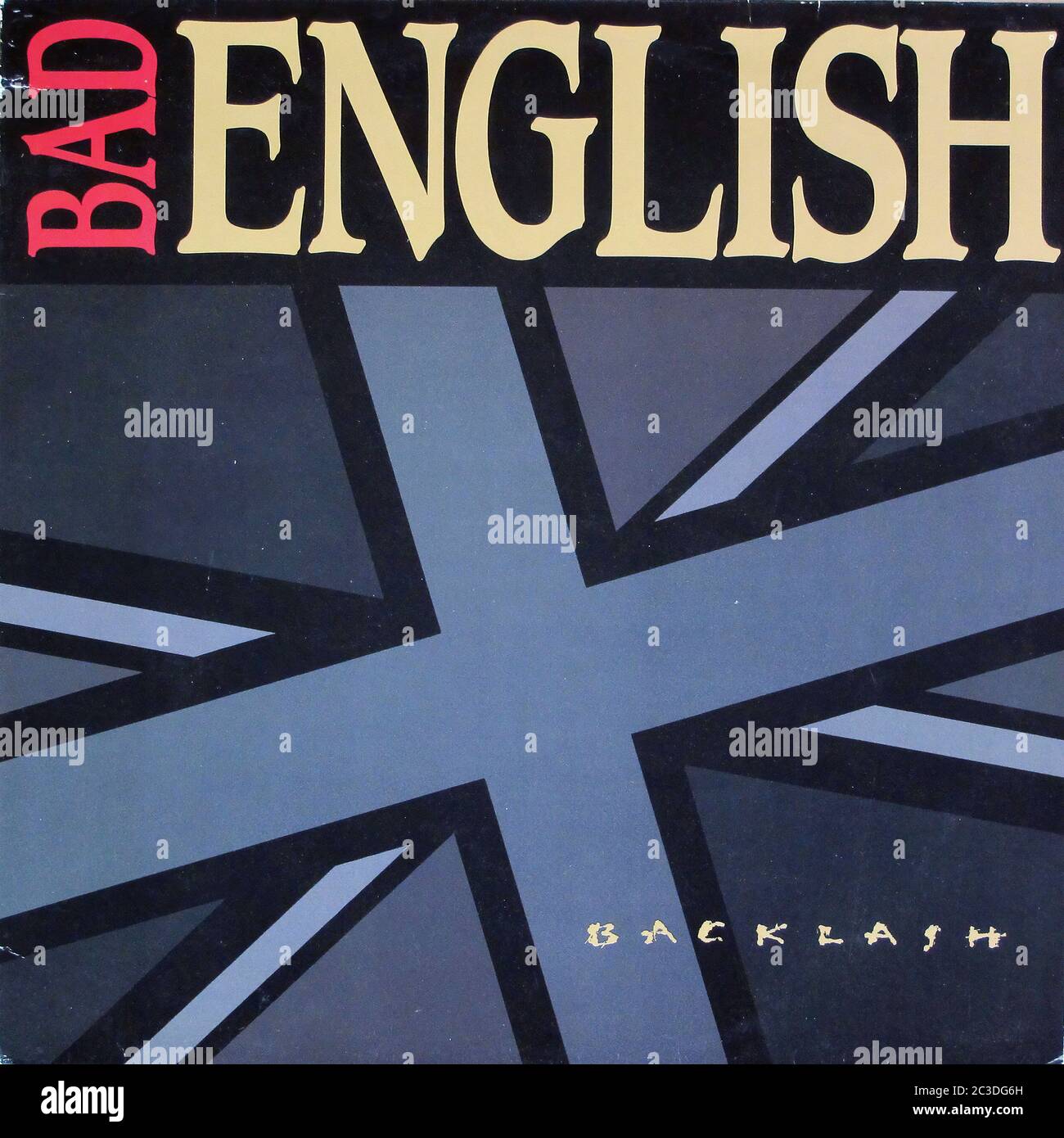 BAD ENGLISH BACKLASH - Vintage 12'' LP vinyl Cover Stock Photo - Alamy