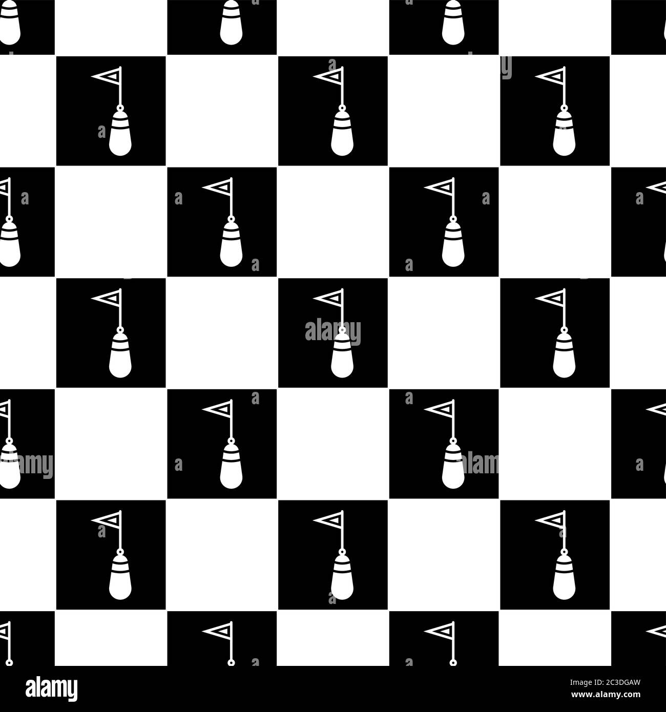 Buoy Icon Seamless Pattern, Float Buoy Icon Vector Art Illustration ...