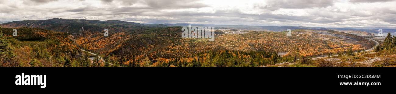 Corner Brook tree landscape during autmn in Newfoundland, Canada Stock ...