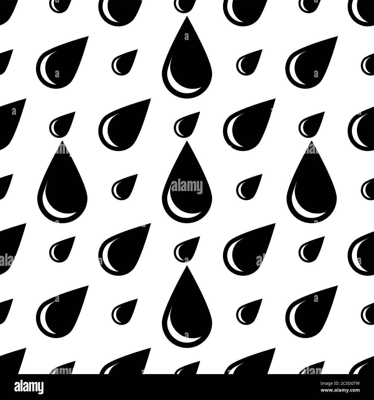 Drop Icon Seamless Pattern Vector Art Illustration Stock Vector Image ...