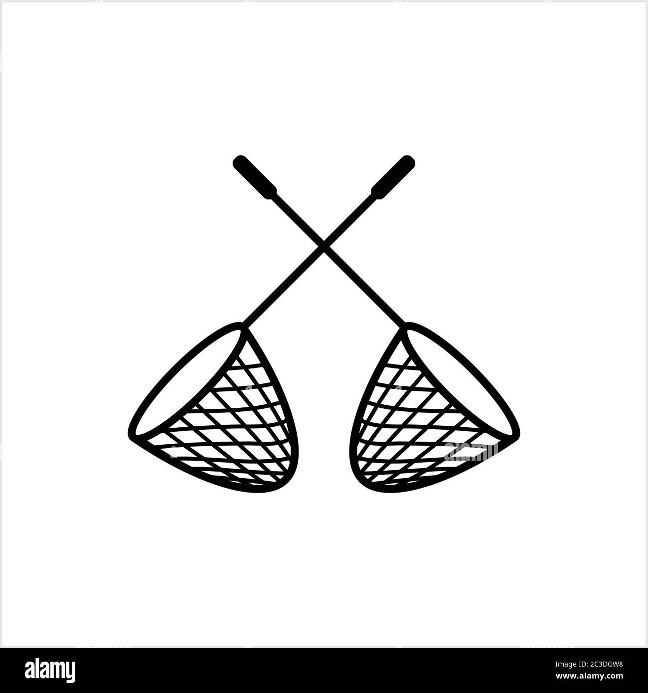 Fishing Net Icon Vector Art Illustration Stock Vector Image & Art - Alamy