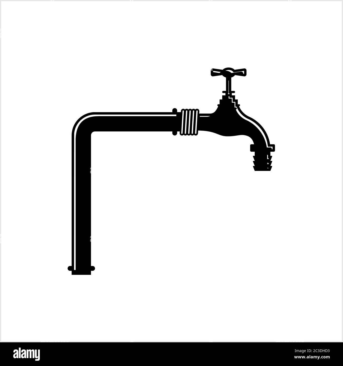 Garden Faucet Icon Vector Art Illustration Stock Vector Image & Art - Alamy