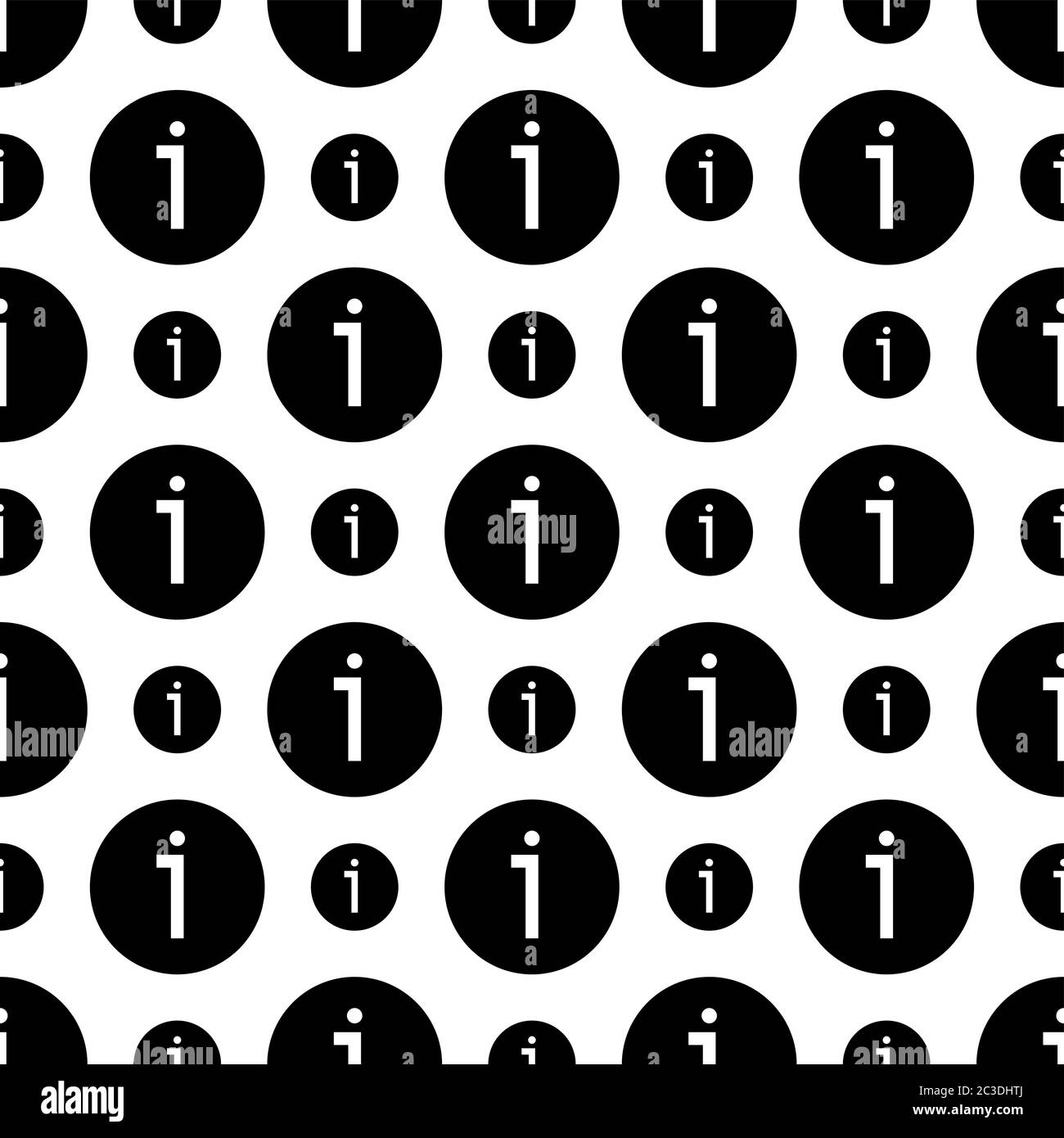 Information Icon, Info Icon Seamless Pattern Vector Art Illustration ...