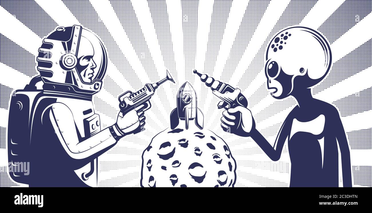 Laser gun alien hi-res stock photography and images - Alamy