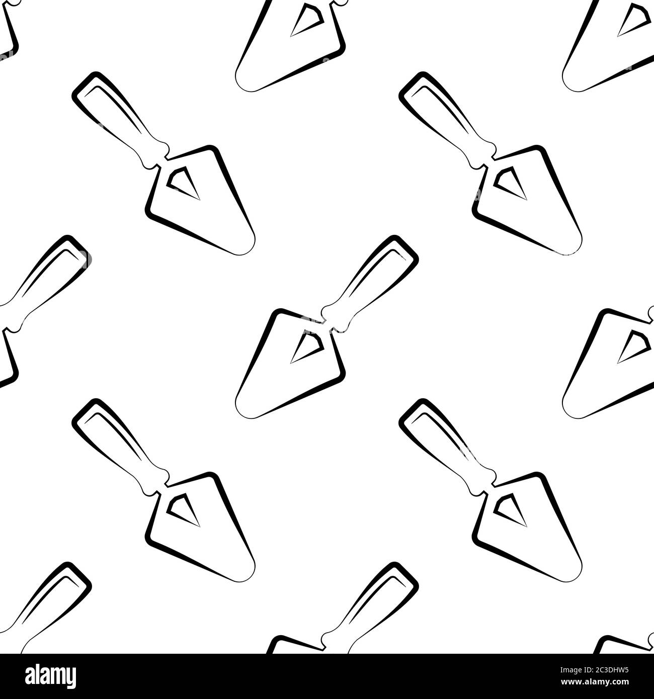 Trowel for tile Stock Vector Images - Alamy