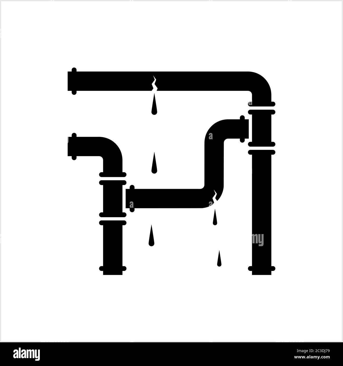 Black broken metal pipe leaking hi-res stock photography and images - Alamy