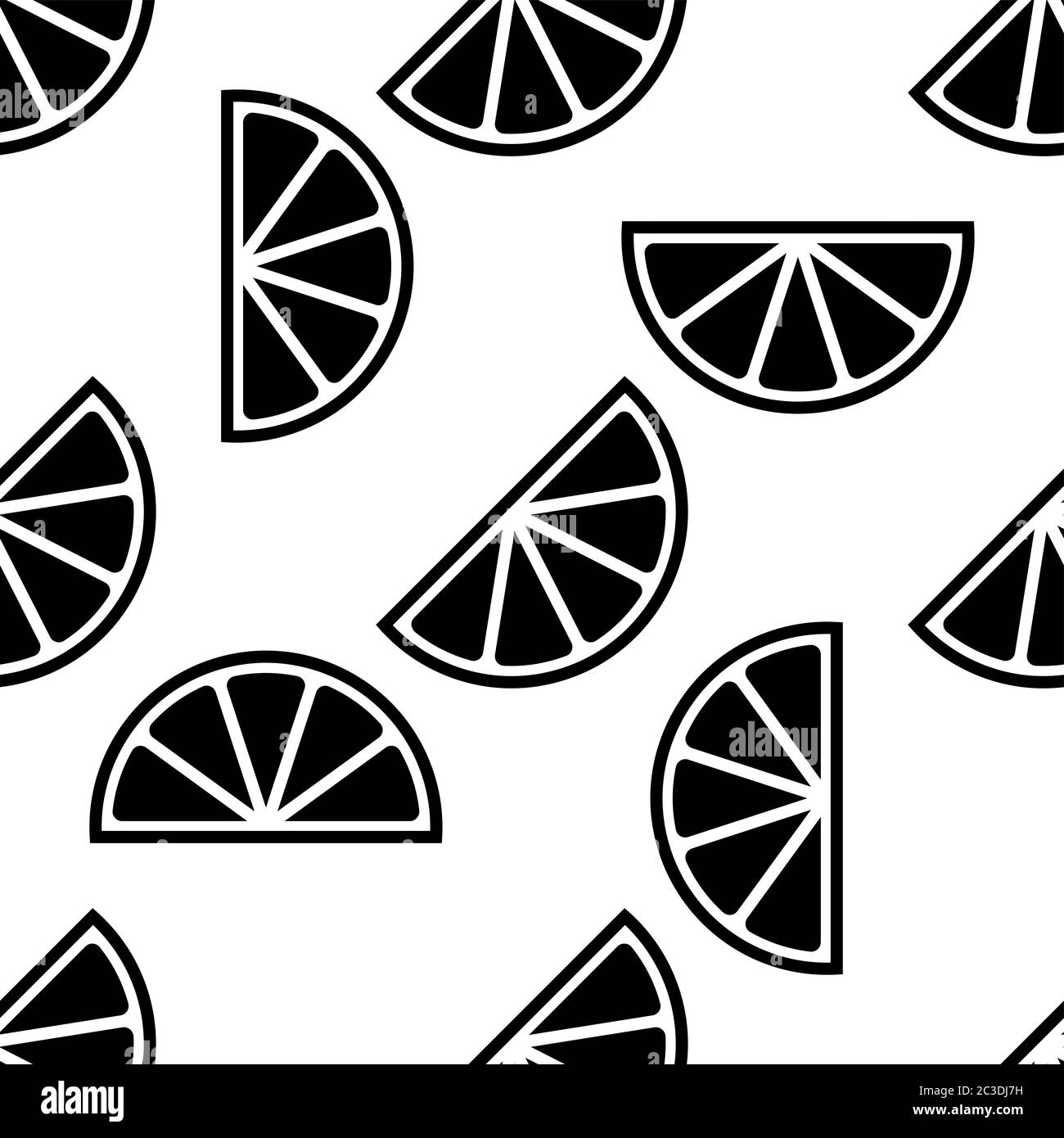 Lemon Icon Seamless Pattern, Lemon Vector Art Illustration Stock Vector ...