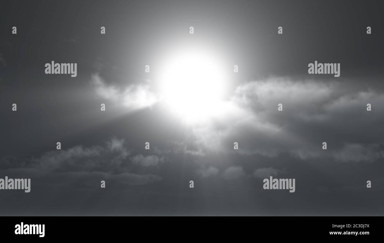 moon horror clouds at night, 3d render Stock Photo - Alamy
