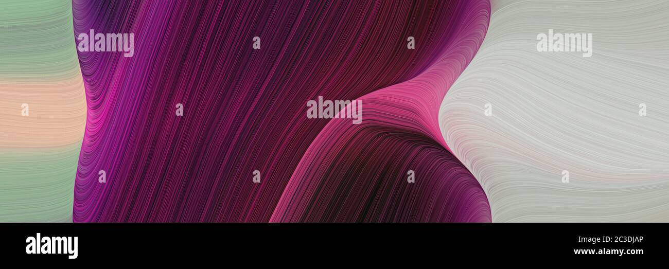 beautiful colorful curves header design with ash gray, very dark pink ...