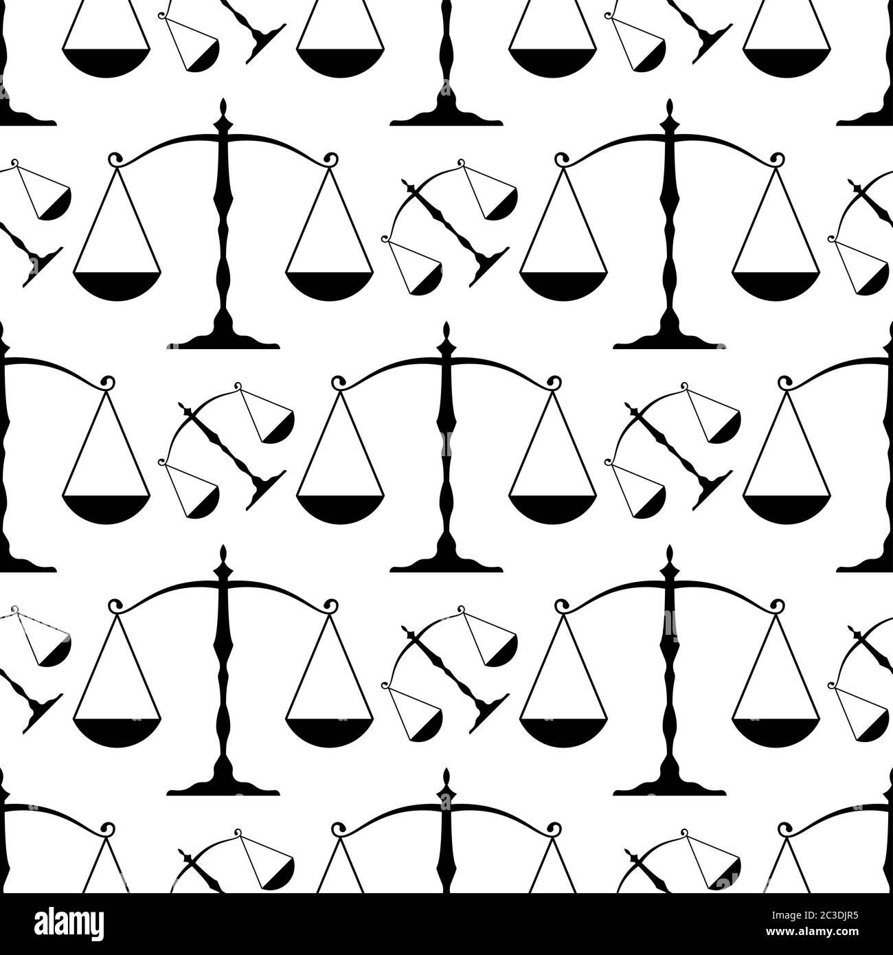 Weight Balance Icon Seamless Pattern Vector Art Illustration Stock ...