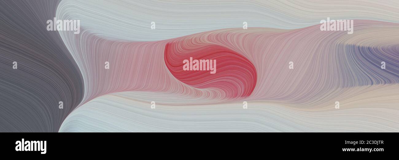 abstract colorful curves banner design with ash gray, pastel brown and ...