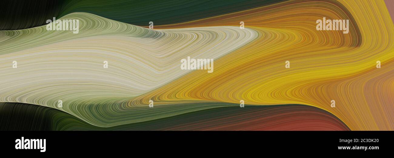 abstract decorative waves background with peru, ash gray and bronze ...