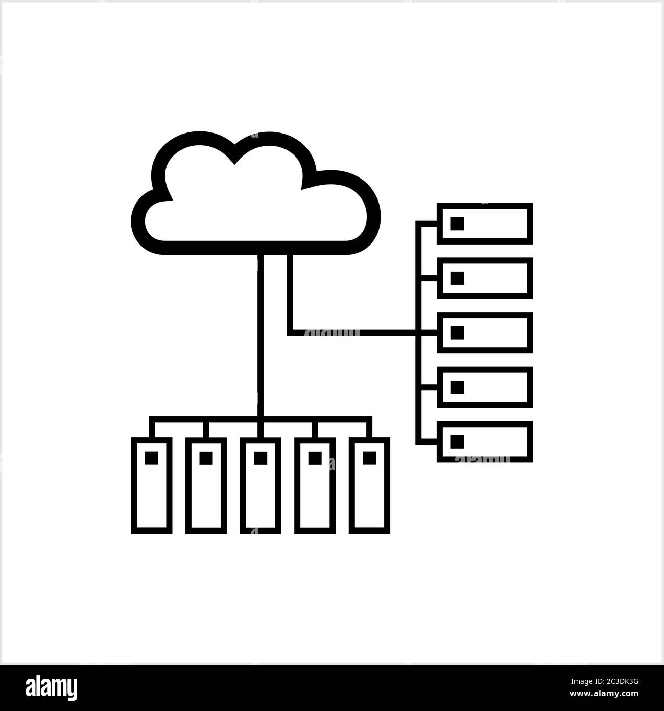 Cloud Server Icon Vector Art Illustration Stock Vector Image & Art - Alamy