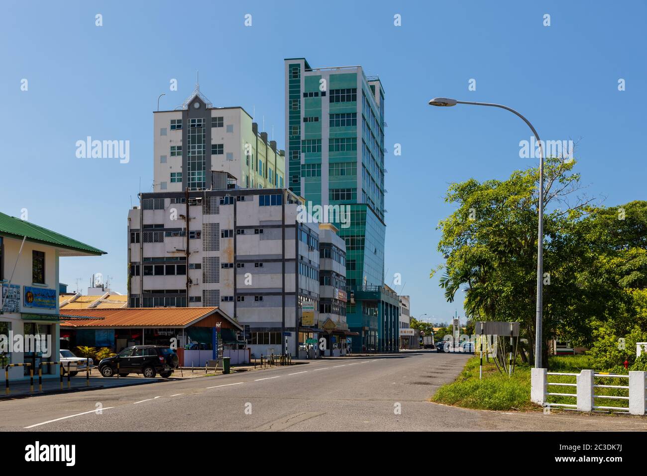 Kuala Belait, Brunei - December 3 2018: Jalan Bunga Raya with NSEY ...