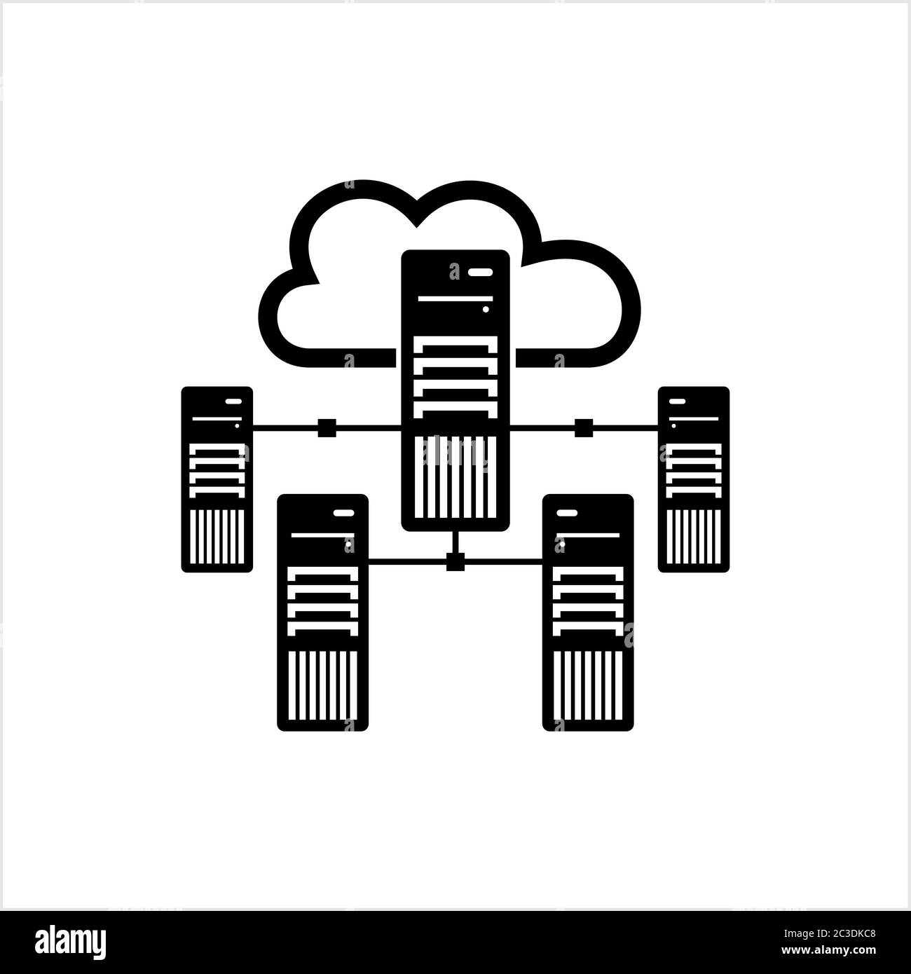 Cloud Server Icon Vector Art Illustration Stock Vector Image & Art - Alamy