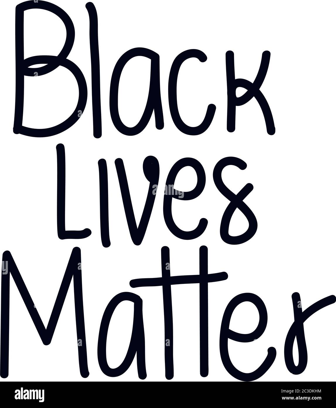 Black lives matter lettering design of Protest justice and racism theme ...