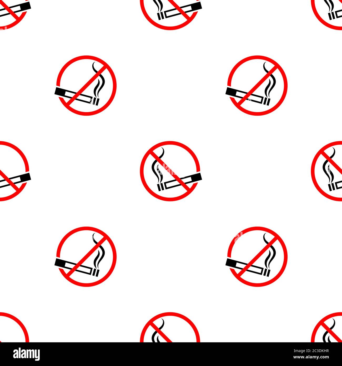 Cigarette Icon Seamless Pattern, Cigarette Vector Art Illustration ...