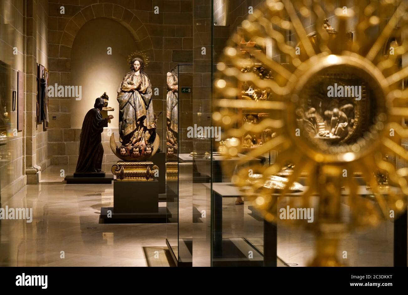 Ancient religious art works display in Diocesan Museum in Basilica of ...
