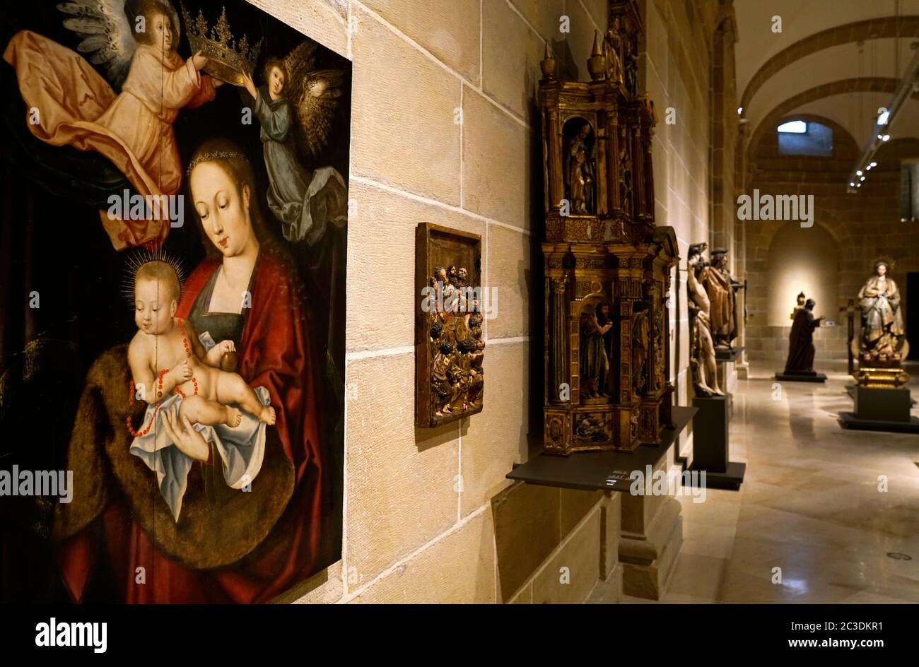 Ancient religious art works display in Diocesan Museum in Basilica of ...