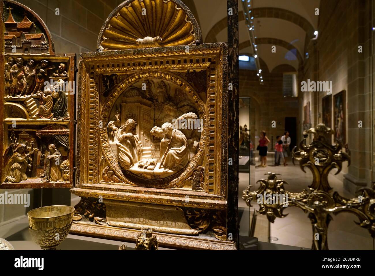 Ancient religious art works display in Diocesan Museum in Basilica of ...