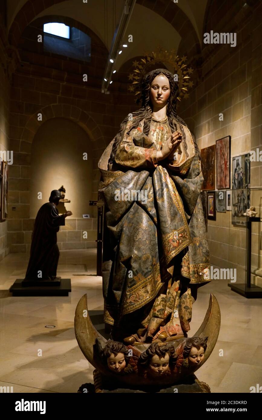 Ancient religious art works display in Diocesan Museum in Basilica of ...