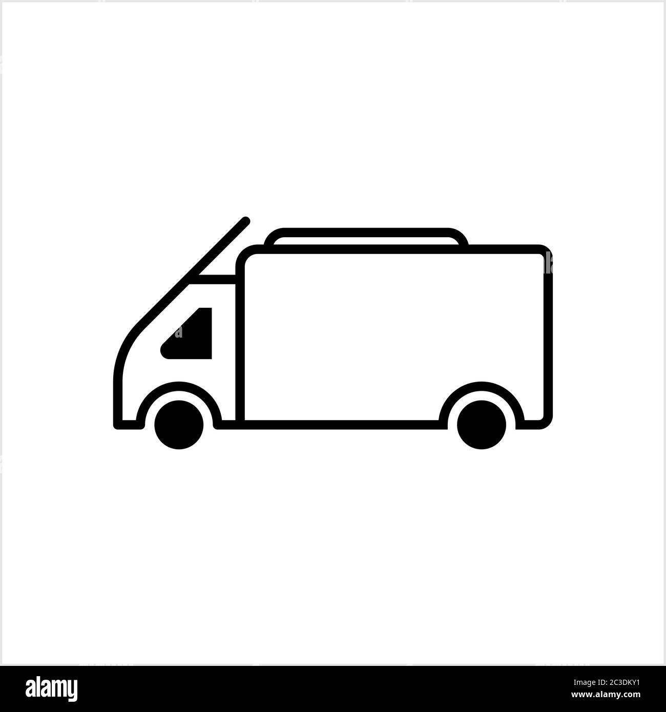 Shipping Truck Icon Vector Art Illustration Stock Vector Image & Art ...