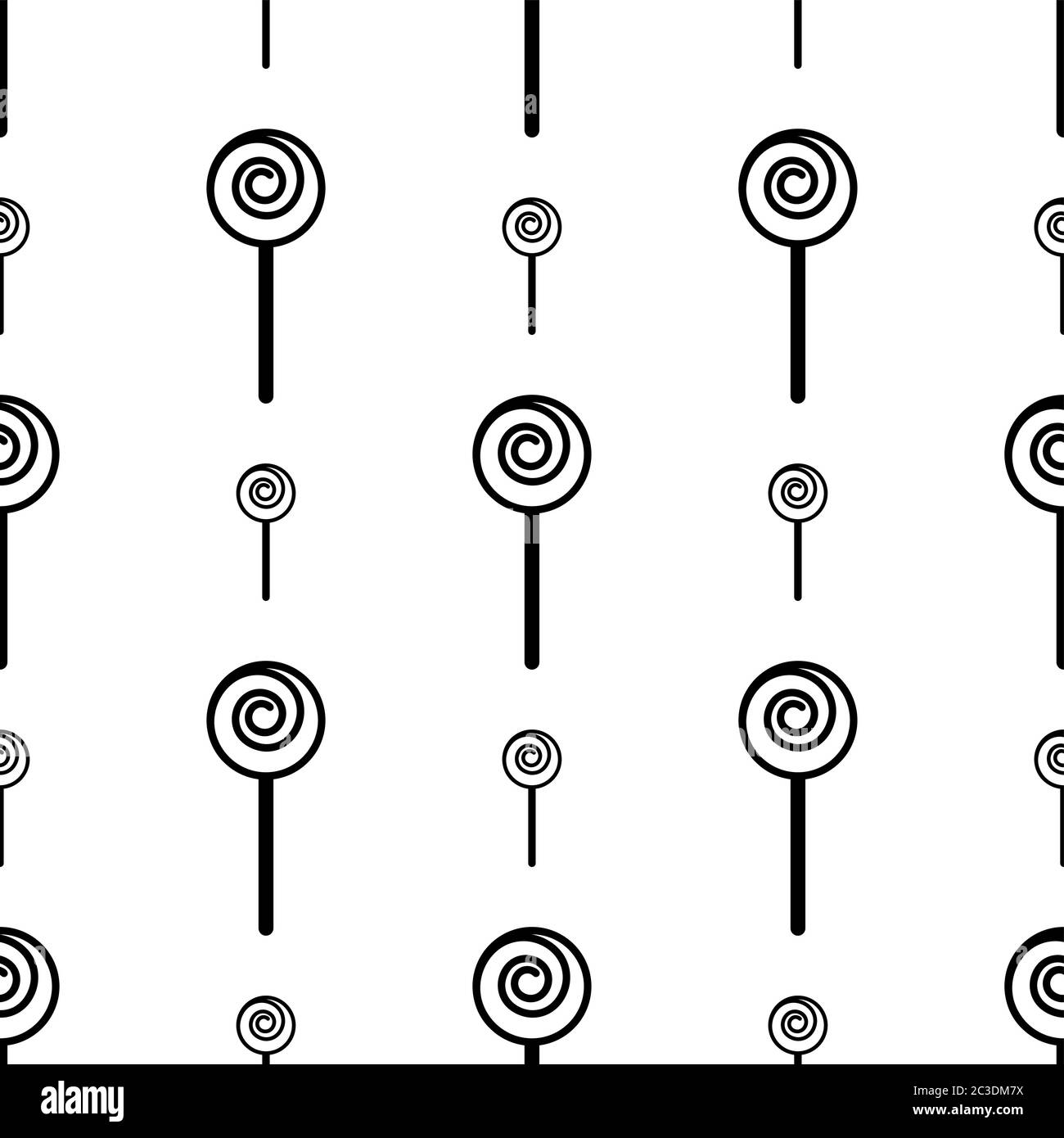 Lollipop Icon Seamless Pattern, Lollipop Vector Art Illustration Stock ...