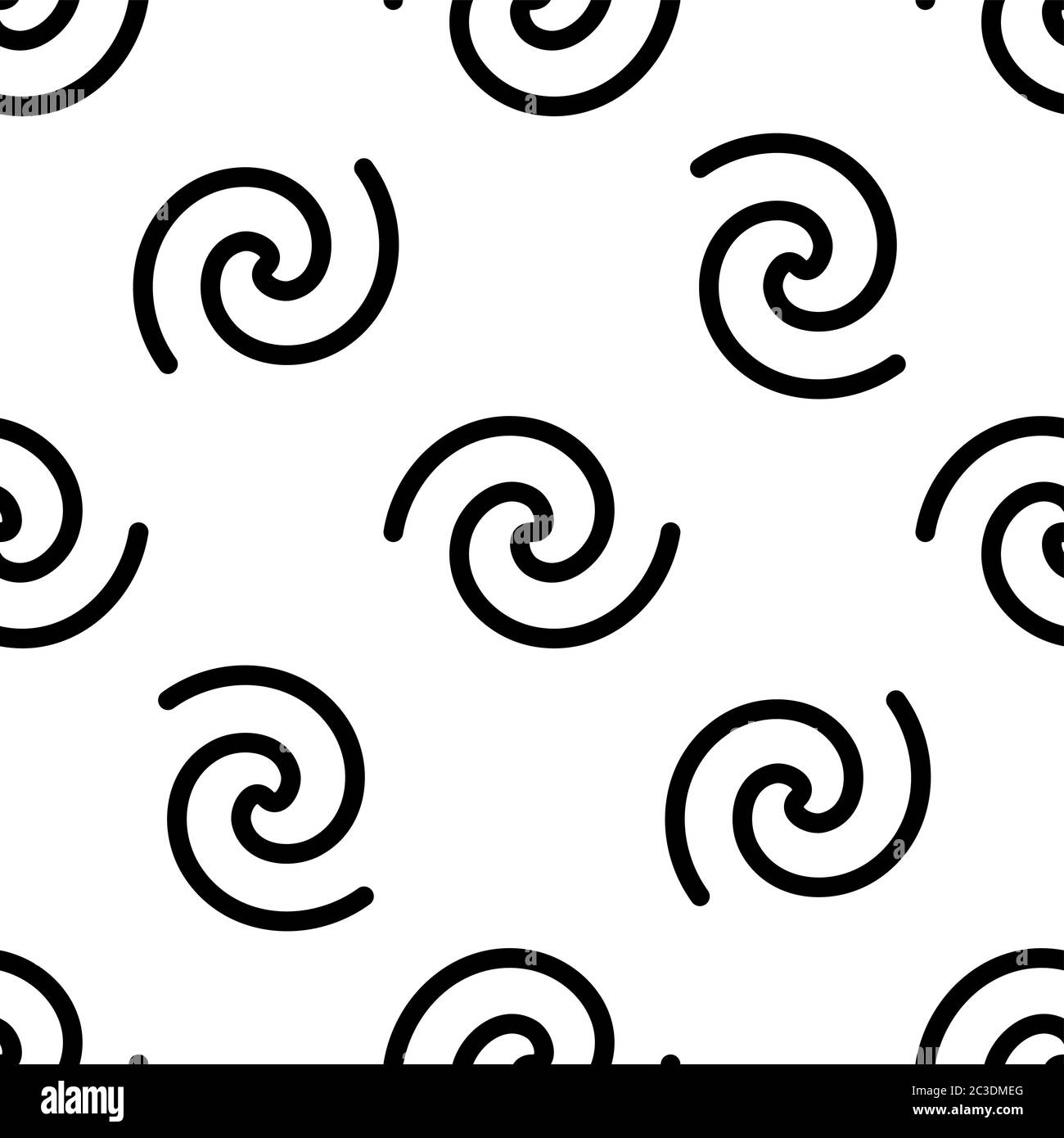 Spiral Design Seamless Pattern, Spiral Vector Art Illustration Stock ...